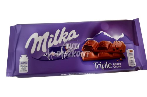 Milka táblás csokoládé 90gr Tripla Csoki X, 90 g | Tutidiszkont.hu