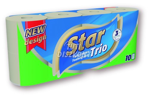 Star Trio Wc papír 3rétegű 10tek., 10 TEK | Tutidiszkont.hu