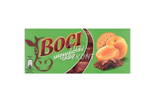 Boci táblás csokoládé tej sárgabarackos-kekszes, 90 g | Tutidiszkont.hu